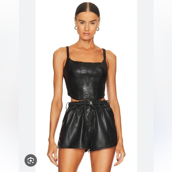 Jonathan Simkhai | Tops | Jonathan Simkhai Stretch Vegan Leather Corset ...